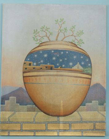 David P. Bradley "humpty Dumpty" Oil Painting