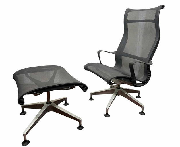 Herman Miller Setu Lounge Chair And Ottoman
