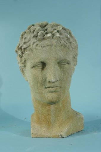 Cast Concrete Head Of Adonis