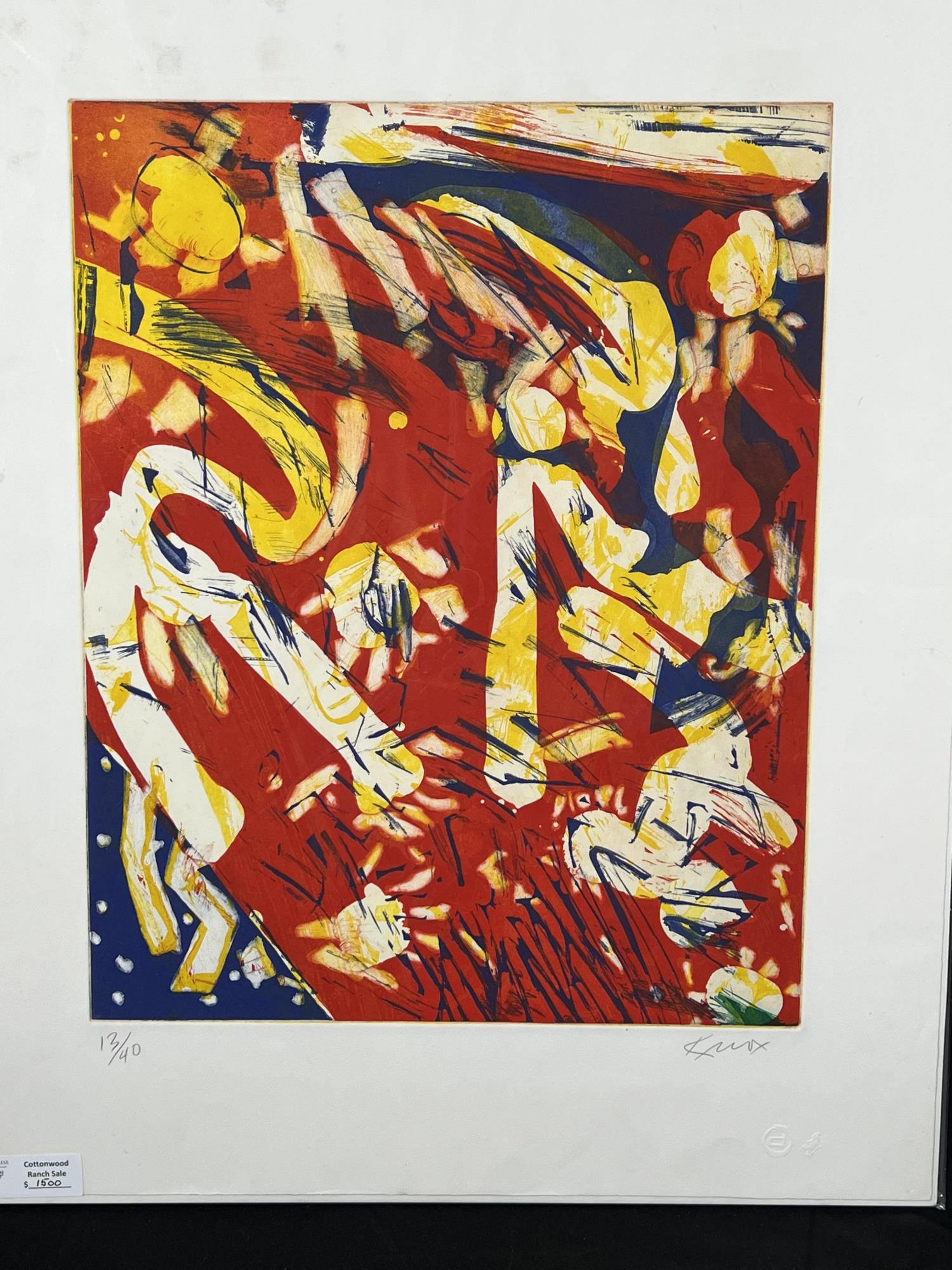 KNOX MARTIN "MOZART JUPITER SUITE" ETCHING, EDITION #13/40 - Apr 16 ...