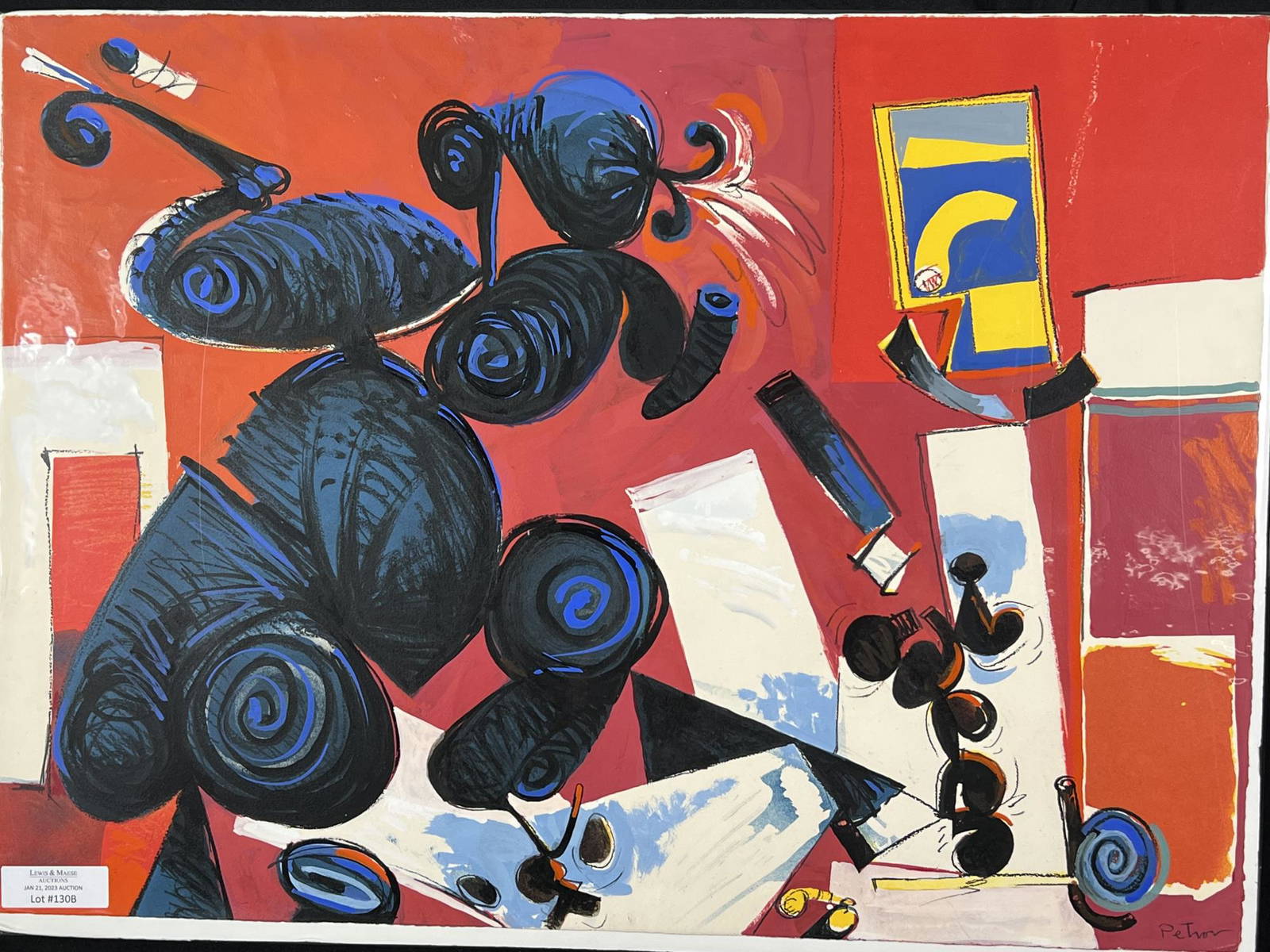 STEPHEN HAZEL "A CLOWN IS IN THE GARDEN" DRYPOINT MEZZOTINT ...