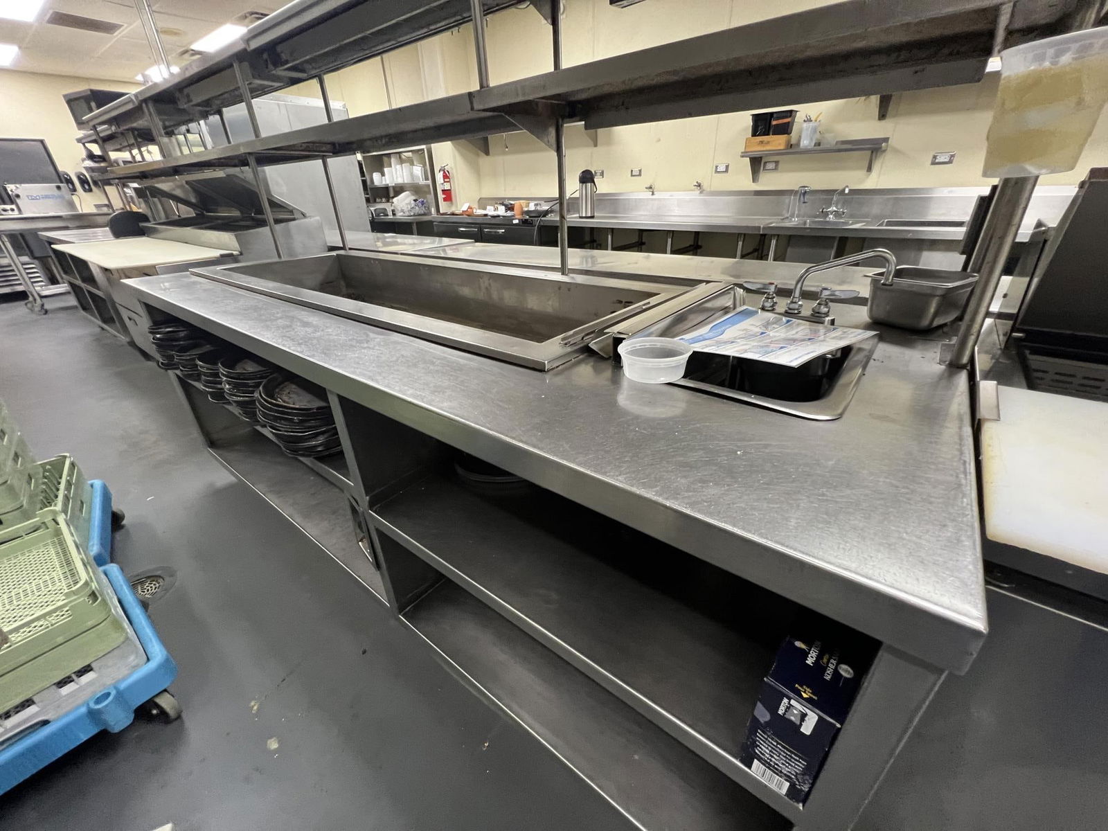 Commercial Prep Station With Sink Auction