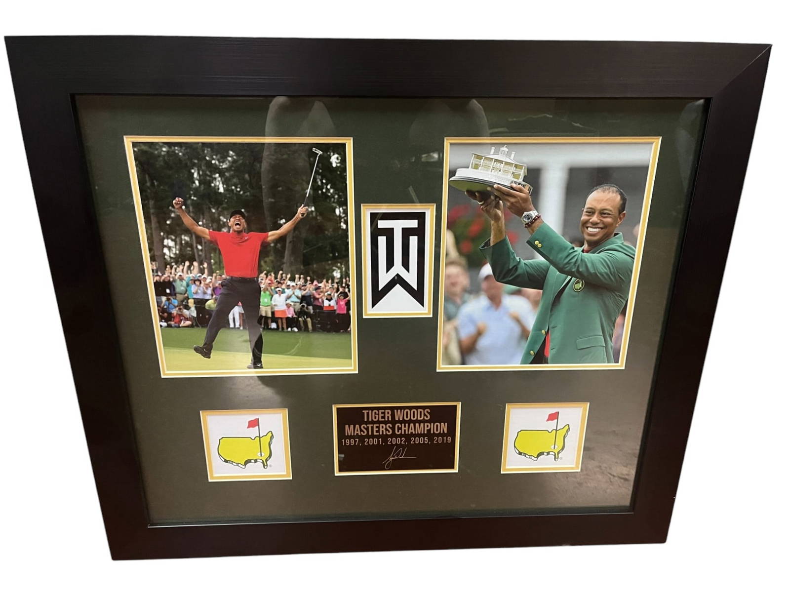 Tiger Woods Framed Masters Photos Auction