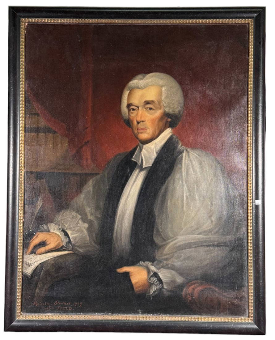 Oil On Canvas "charles Inglis" By Malcom Stewart Auction