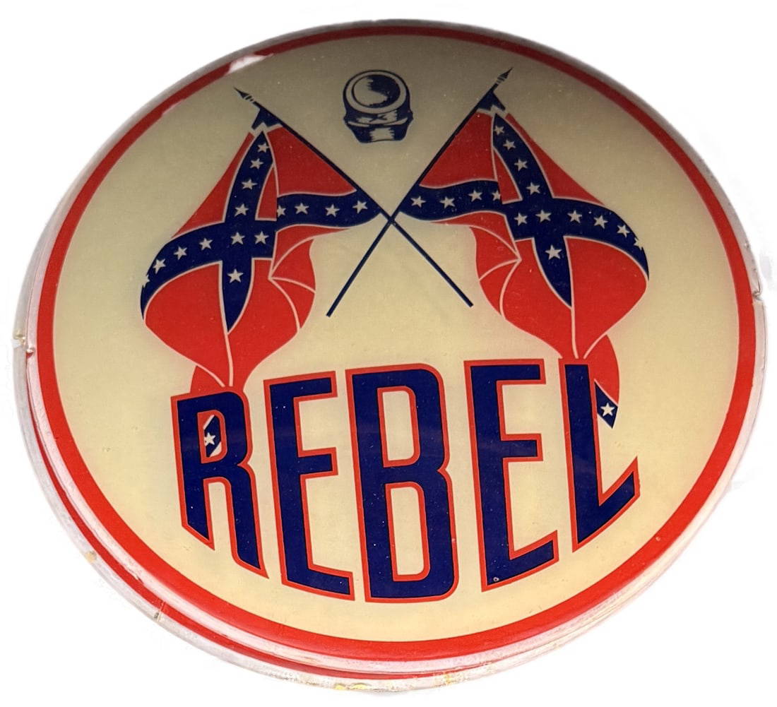 Original Rebel Gasoline Pump Globes Auction