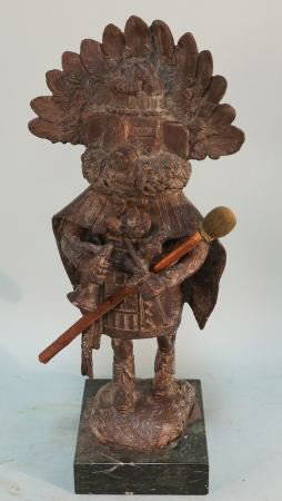 Bronze Hopi Indian Shaman Statue