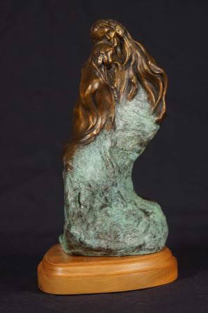 M. Caroselli Bronze Sculpture "mystic Spirits" Mother