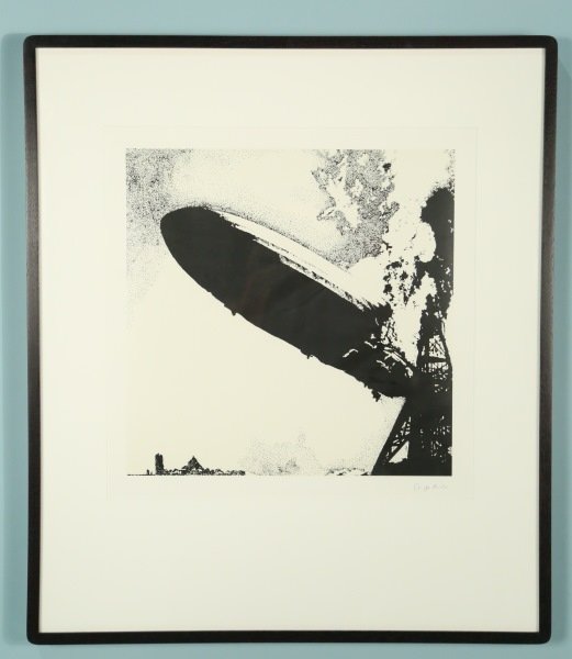 GEORGE HARDIE "LED ZEPPELIN" LITHO/PRINT, 1990.
