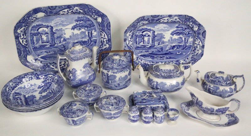 20 Piece Spode Blue & White Italian Dinnerware Set