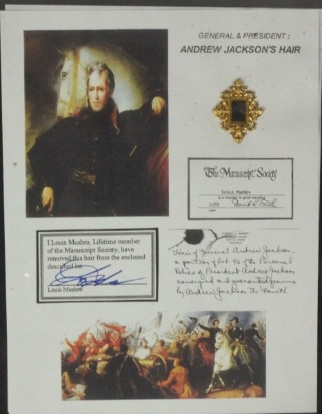 Andrew Jackson's Strand Of Hair