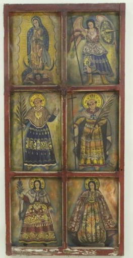 Ramos Filemon Religious Multi Panel Oil On Canvas