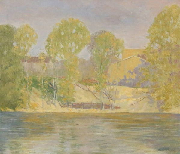 HAROLD A. RONEY "AUTUMN LANDSCAPE" OIL ON CANVAS - Jan 23, 2016 | Lewis ...