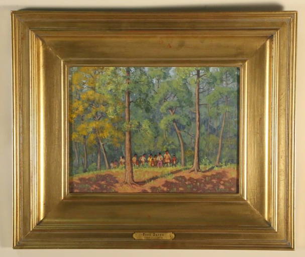 Fred Darge Landscape Oil On Canvas Painting