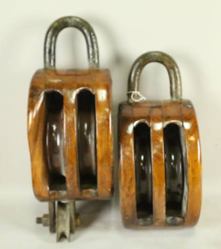 Pair Of Ship Pulleys