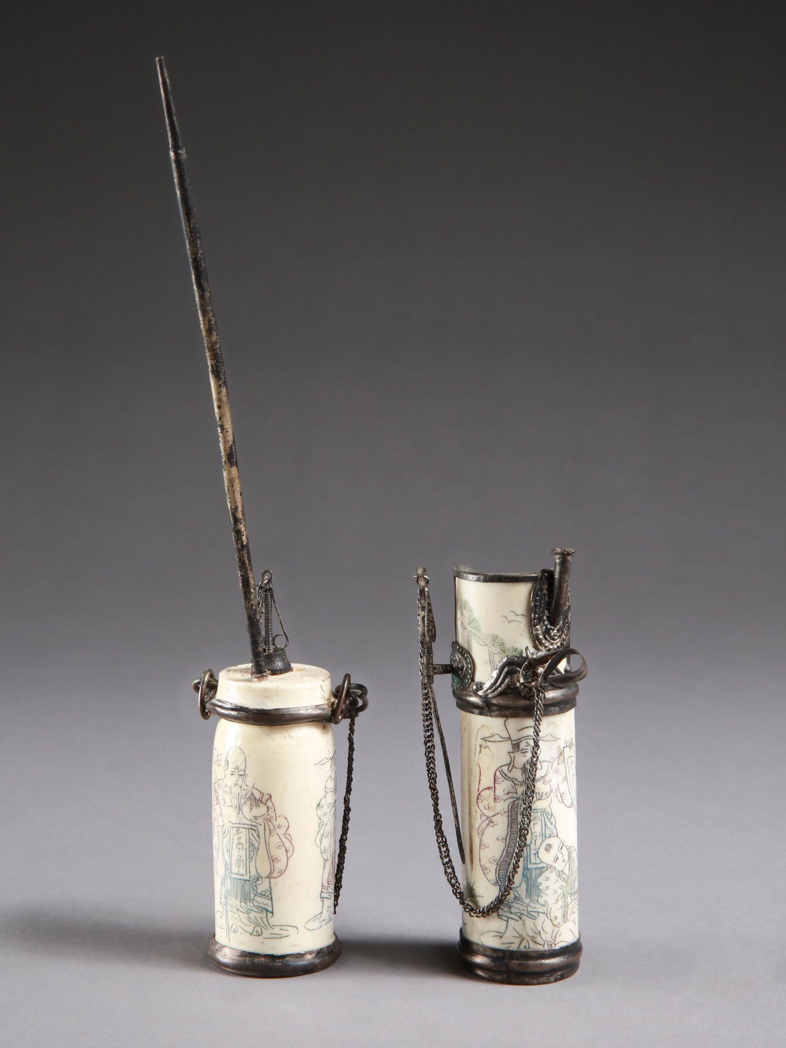 2 Chinese Bone Water Pipes - Mar 15, 2023 | HAMMER AUKTIONEN, African ...