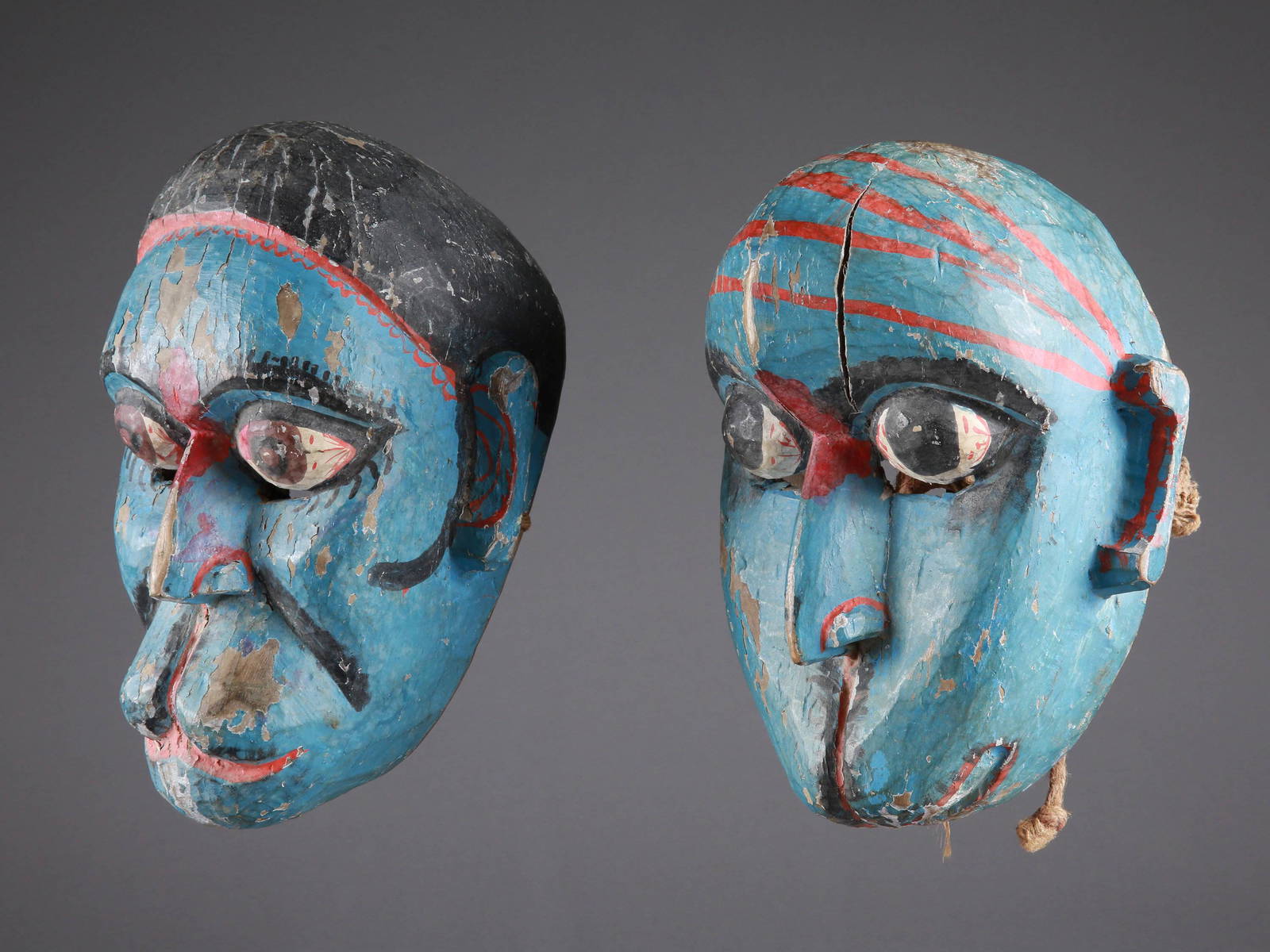 2 Nepalese Masks, "hanuman" Auction
