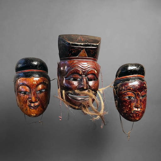 3 Chinese Nuo Masks