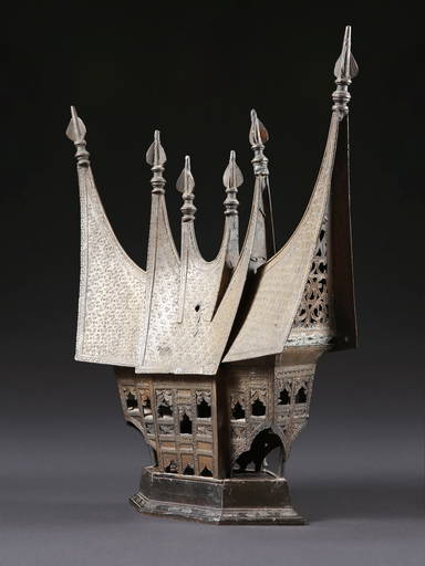 A Minangkabau Model Of A Rumah Gadang House