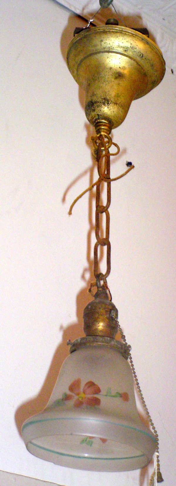 1001: BRASS PENDULUM LIGHT - Nov 17, 2007 | Bob Courtney Auctions in MA