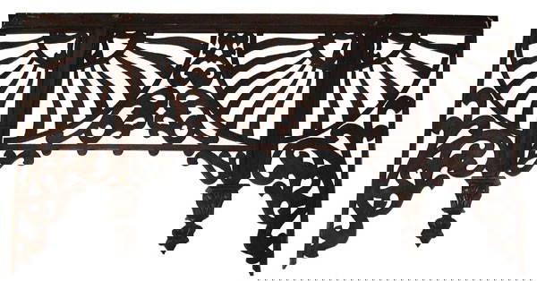 Unique Fretwork W/ Lg Gothic Finials (4168)