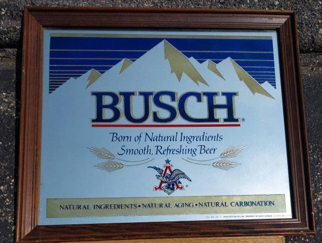 Vintage Bar Mirror Busch Mountains Mid Century Modern Auction