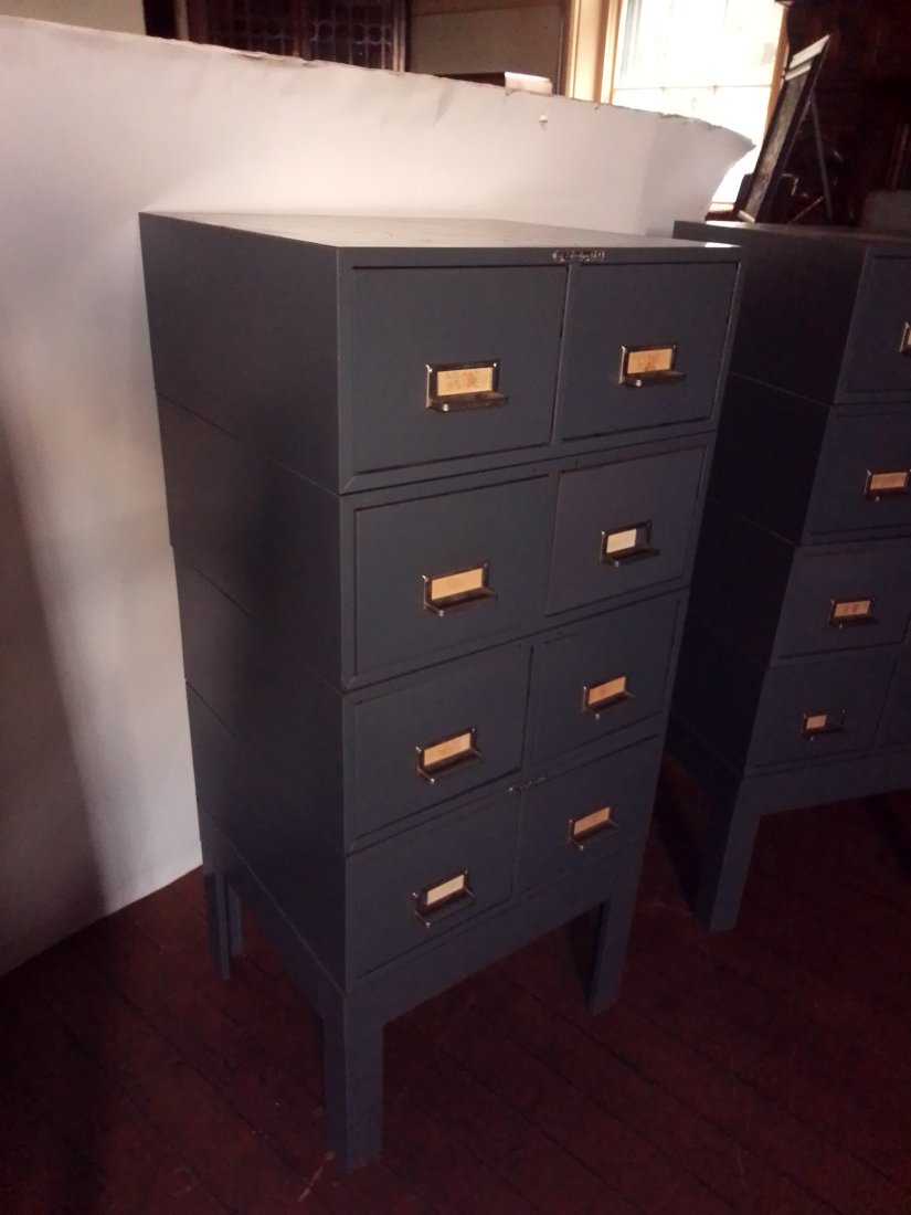 #2 Of 3 Steel Master Stackable Gray Metal Index Card File Cabinet