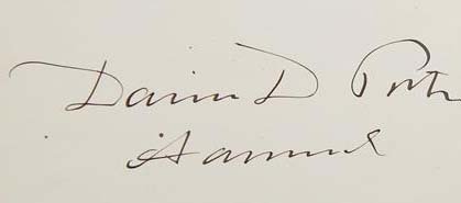 David Dixon Porter Signature Cw Admiral