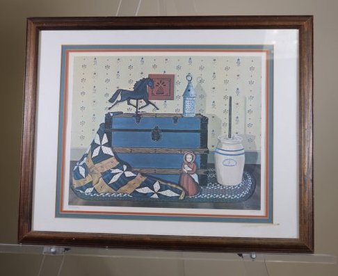 Pat Pearson Folk Art Print 1982 signed after 308/750