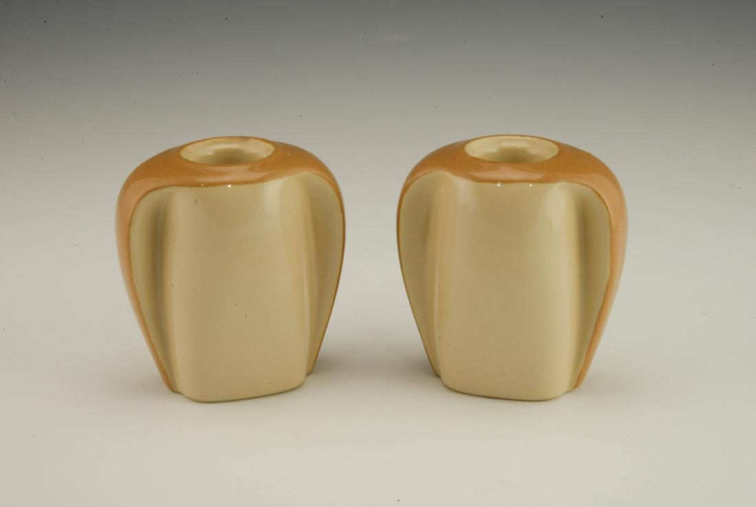 Eva Zeisel, A Rare Pair Of Stratoware Candle Holders