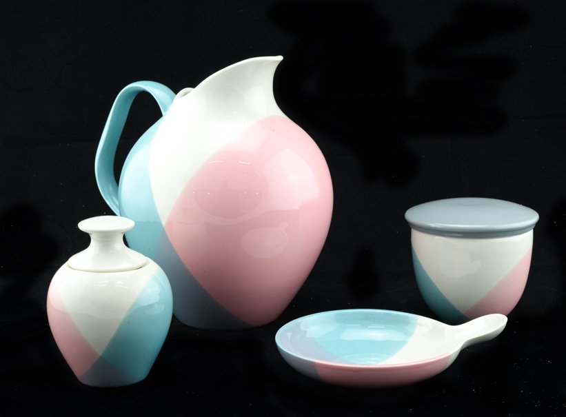 4 Scarce Zeisel Hallcraft Tri Tone Items