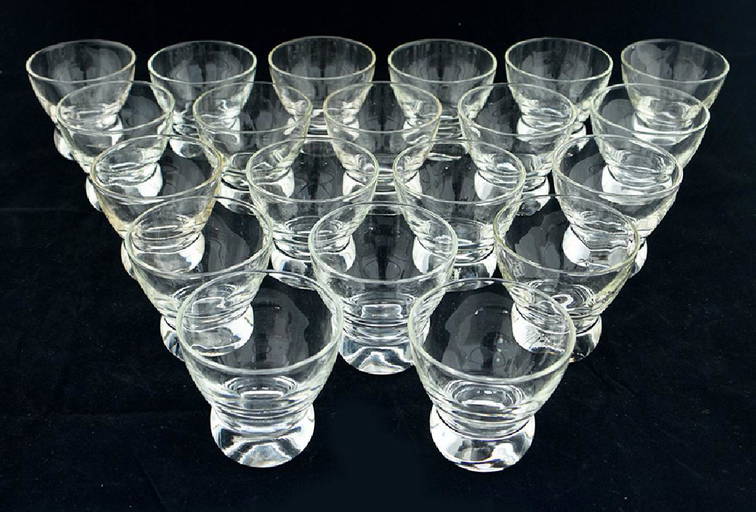 12 Zeisel Federal Glass Prestige Cocktail Glasses
