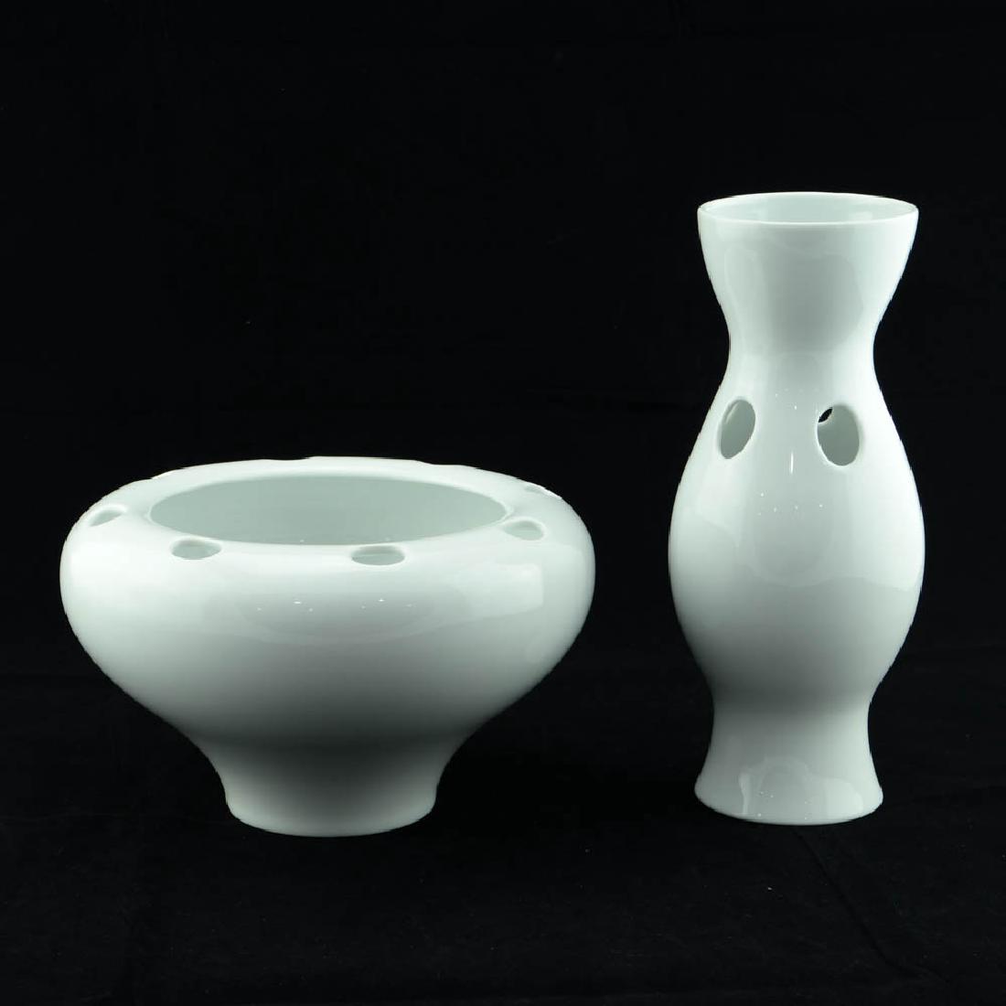Zeisel Nambe Peek-a-Boo Vase Set