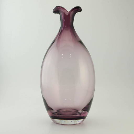 Zeisel Mglass Cased Amethyst Glass Vase
