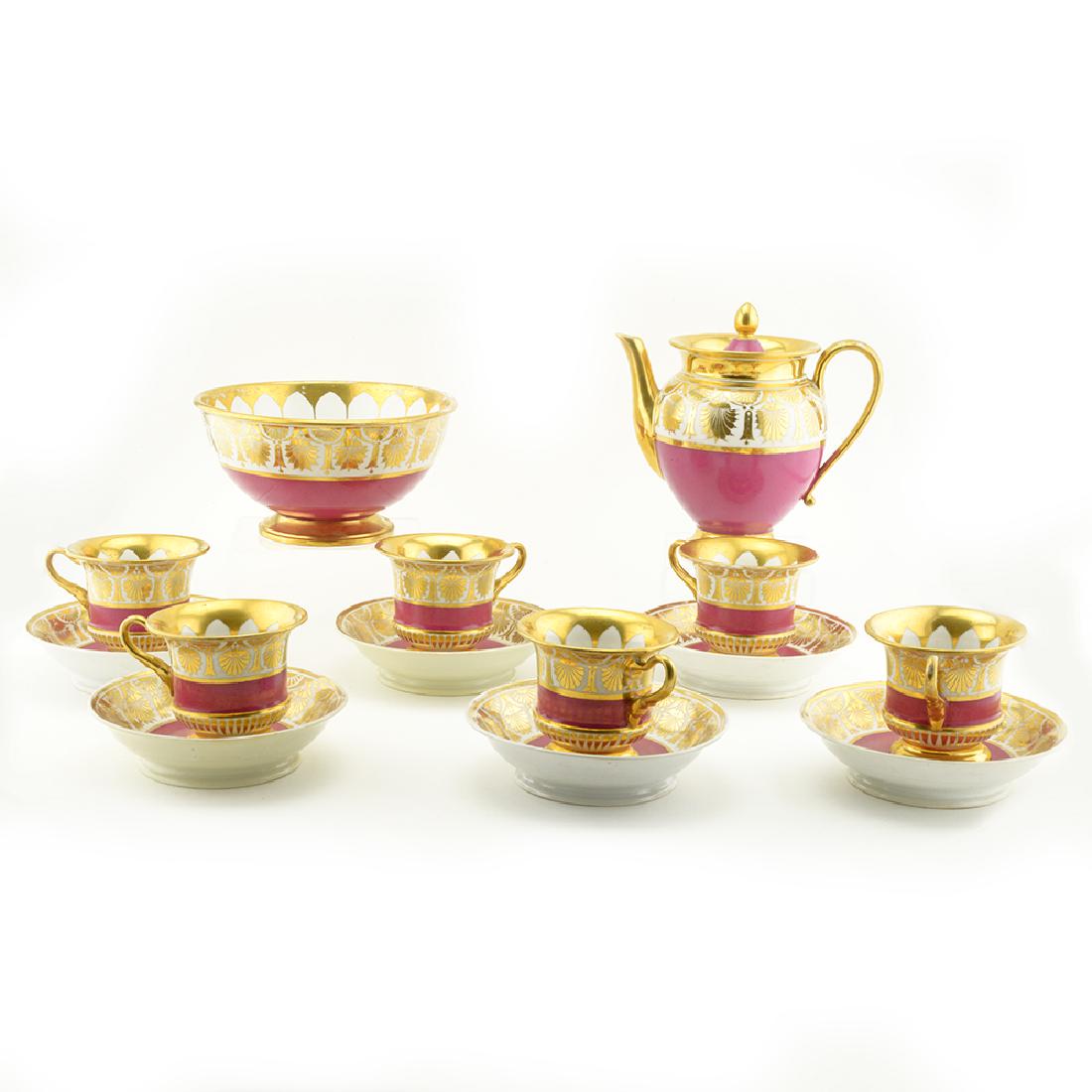 Russian porcelain ca1820 tea set