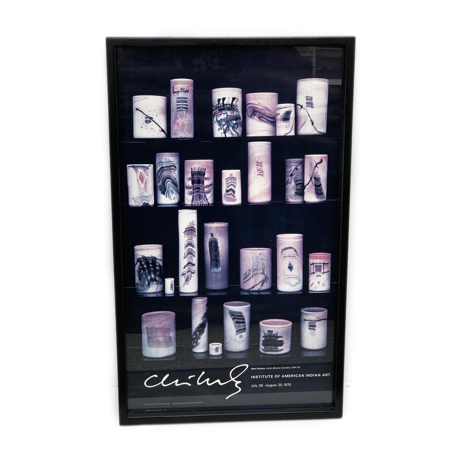 Dale Chihuly 1975 Art Glass Cylinders Poster