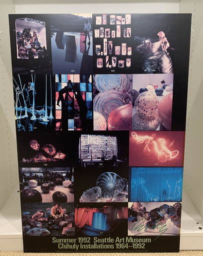 Dale Chihuly Summer 1992 Installations 1964 1992 Poster Autographed By ...