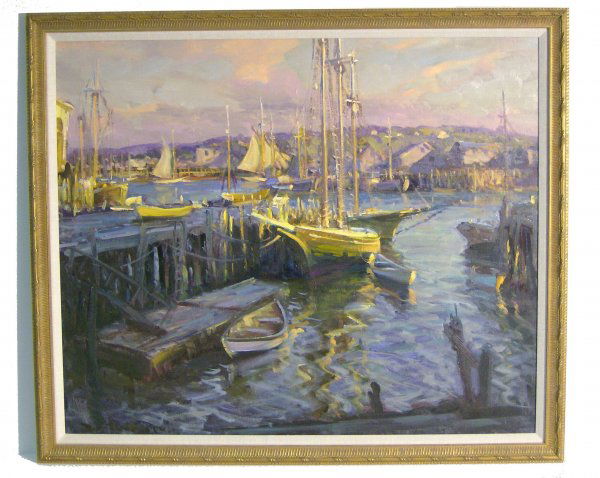 1002: ROBERT C. GRUPPE OIL/CANVAS (Amer b.1944)