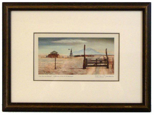 Peter Hurd Signed Print (amer 1904 1984)