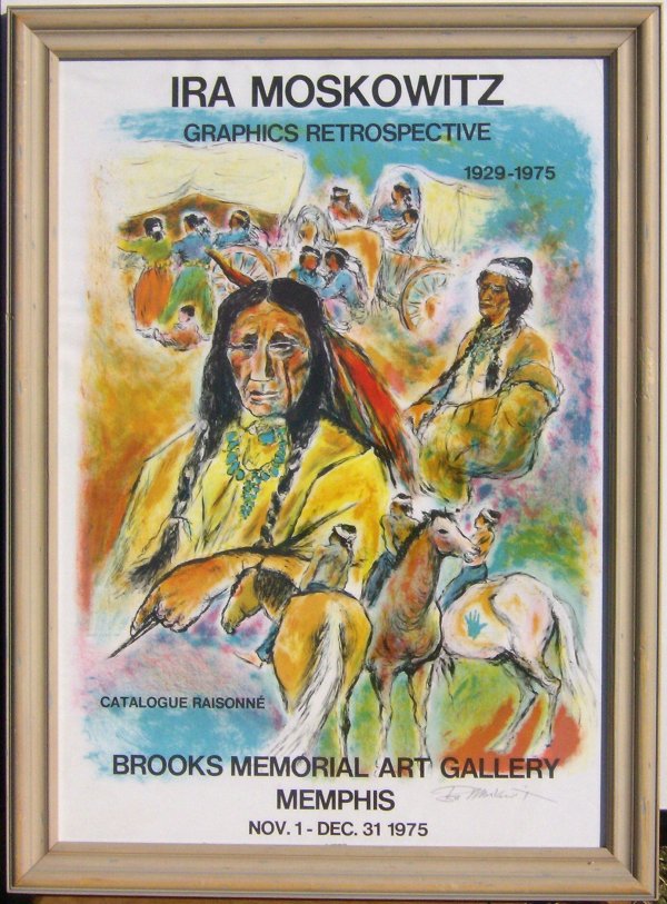 Ira Moskowitz Signed Poster Memphis Gallery