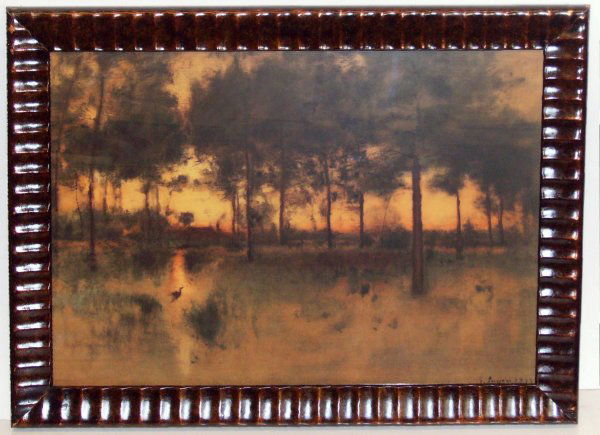 48: George Inness - Home of Heron Stone Litho