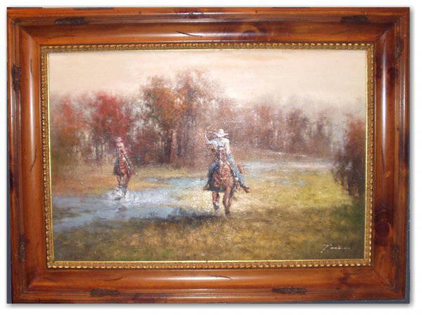 Toni Oil On Canvas (american 20th Century)