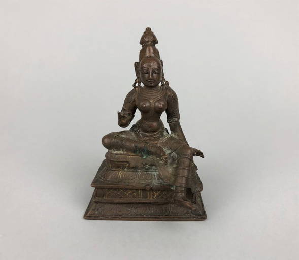South Indian Bronze Figure Of Parvati