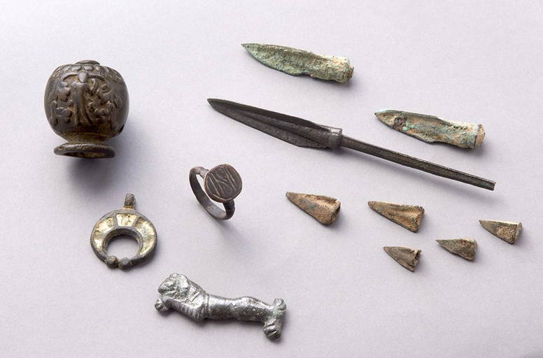 Twelve Ancient Roman Bronze Artifacts