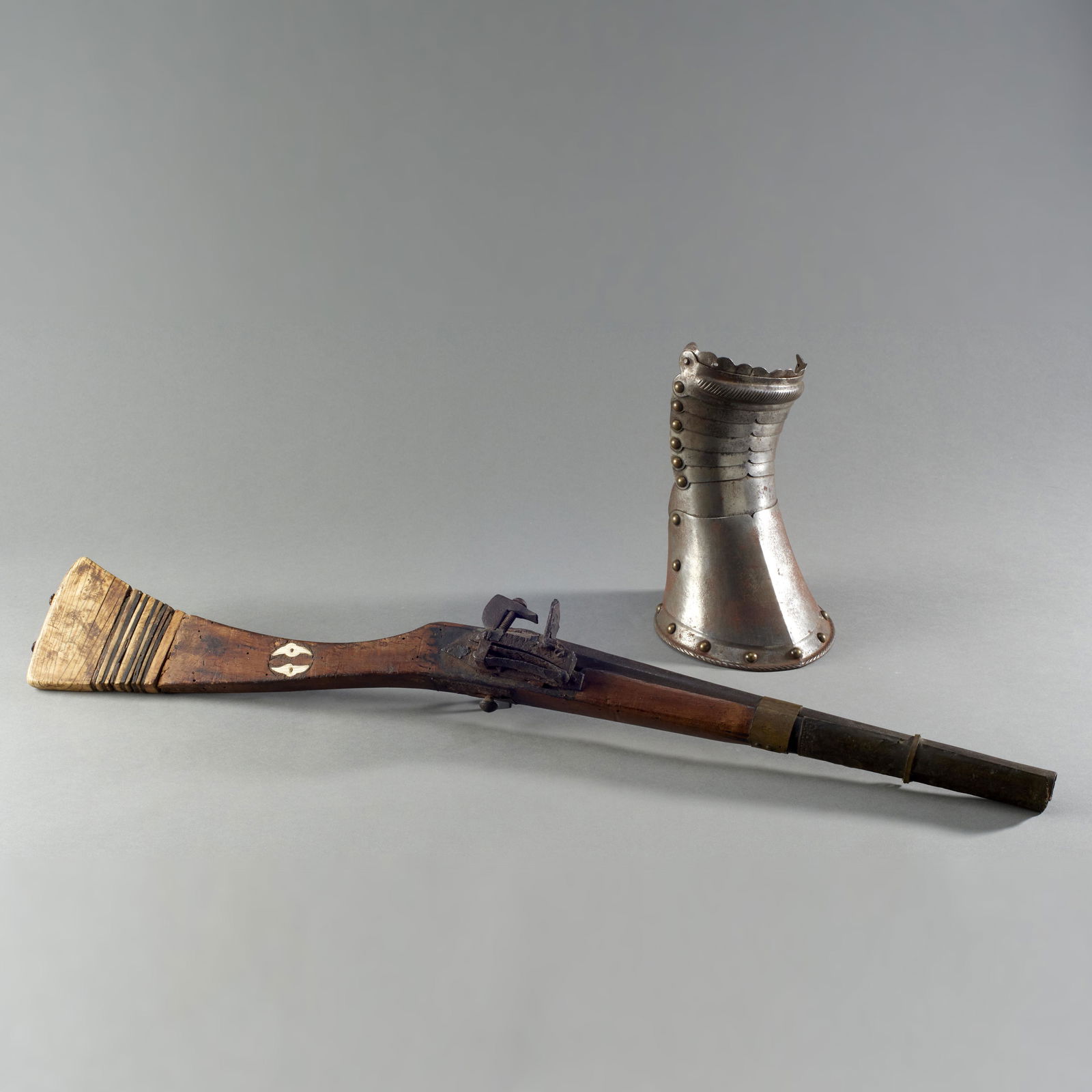Early Flintlock Rifle & Steel Gauntlet - May 08, 2021 | Ancient Objects ...
