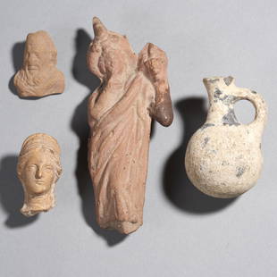 Four Ancient Roman Pottery Artifacts
