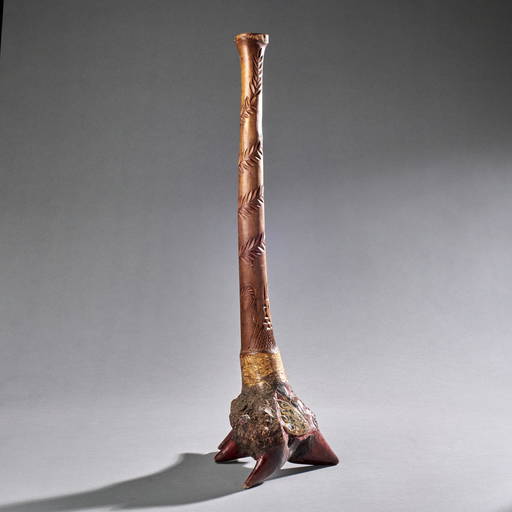 Carved Native American Birch Root Club