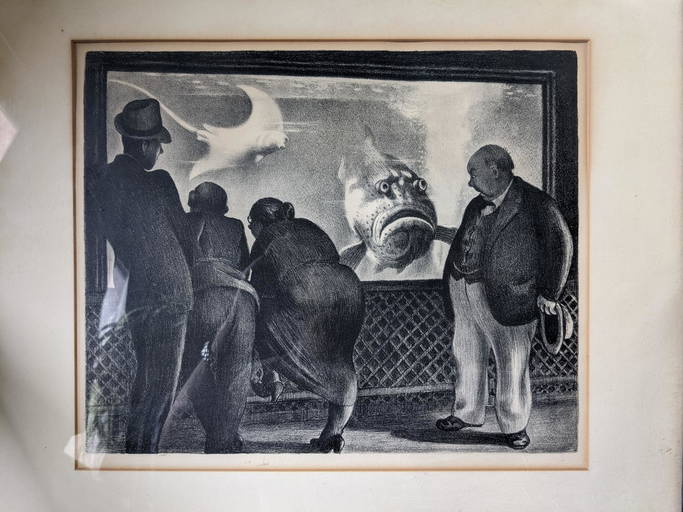 Mabel Dwight (1875 - 1955) Lithograph, Queer Fish - Dec 03, 2022 ...