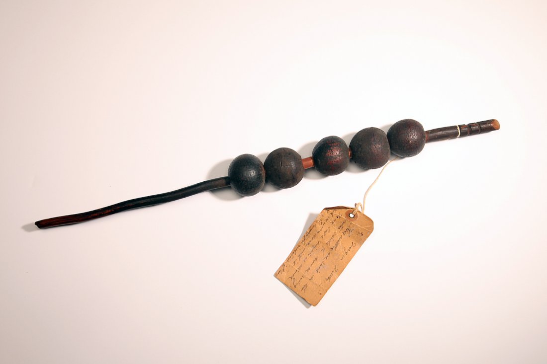 Carved African Seed Pod 'Virgin Rattle'