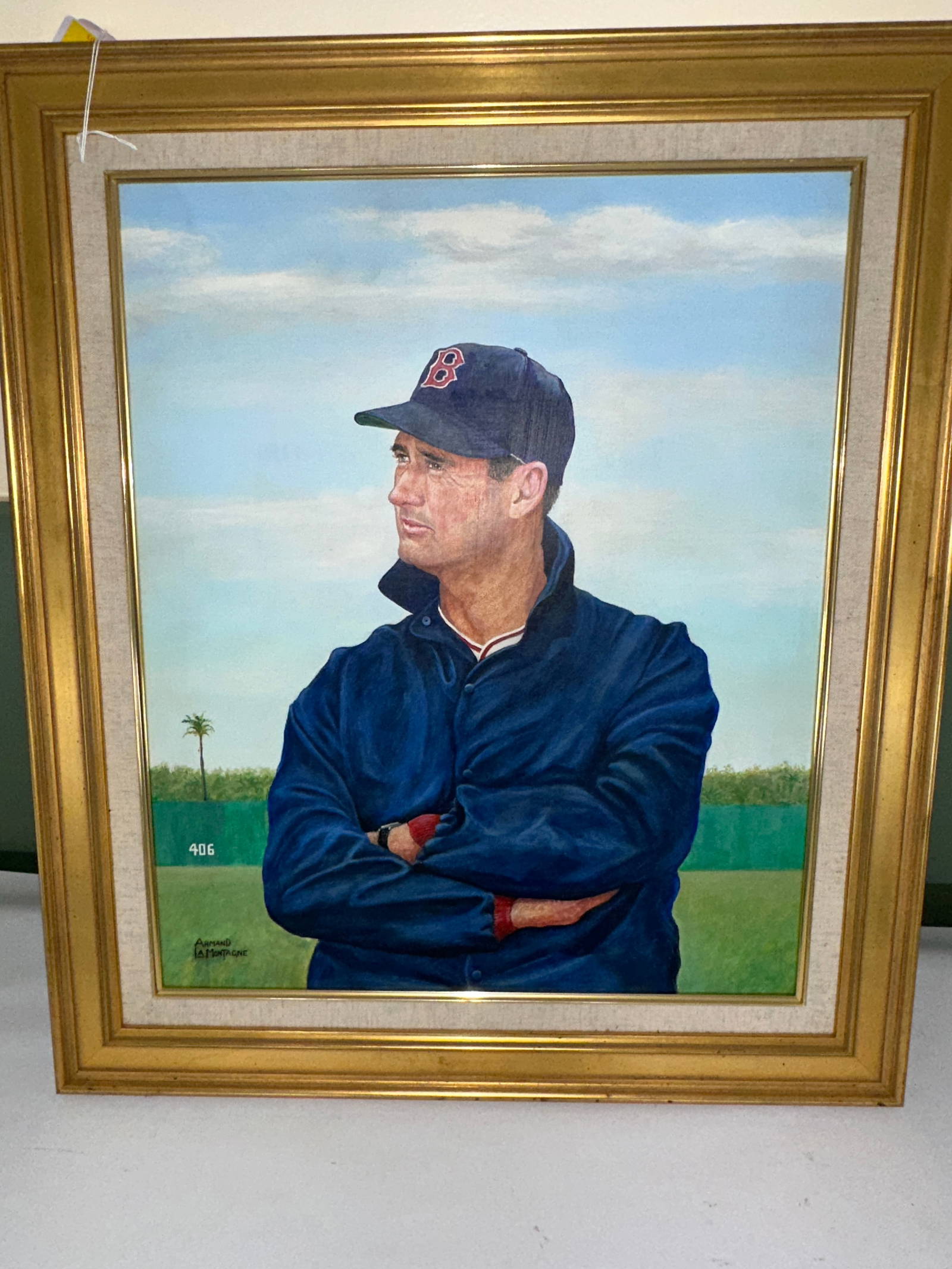 Ted Williams 406 Oil On Board Auction