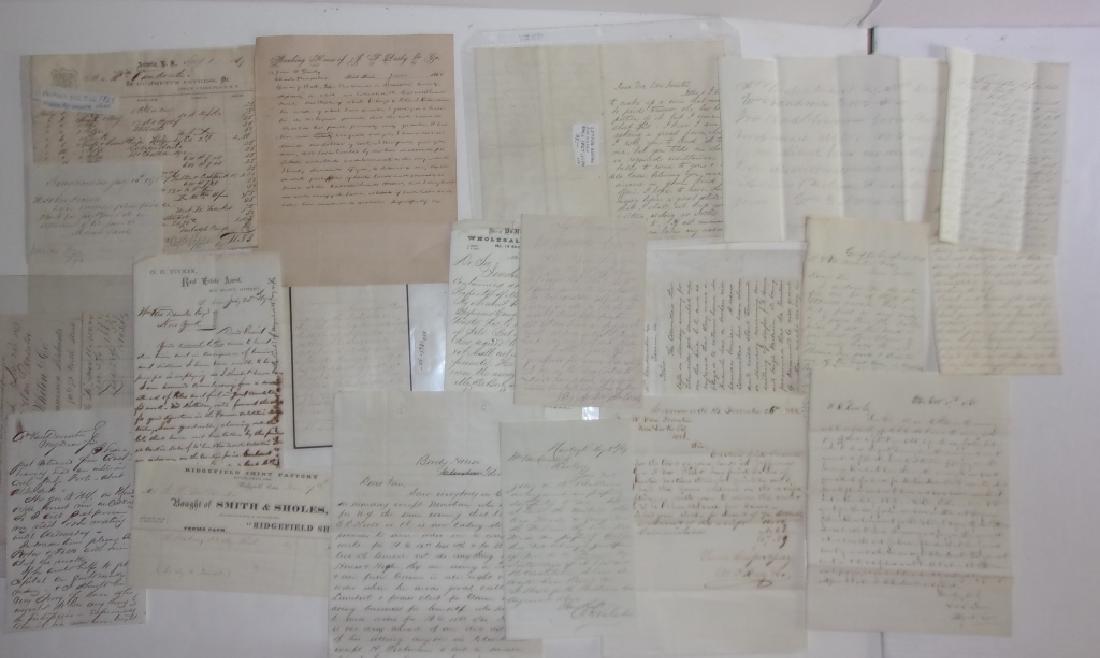 20 Pieces Of 19th Century Letters/letterheads